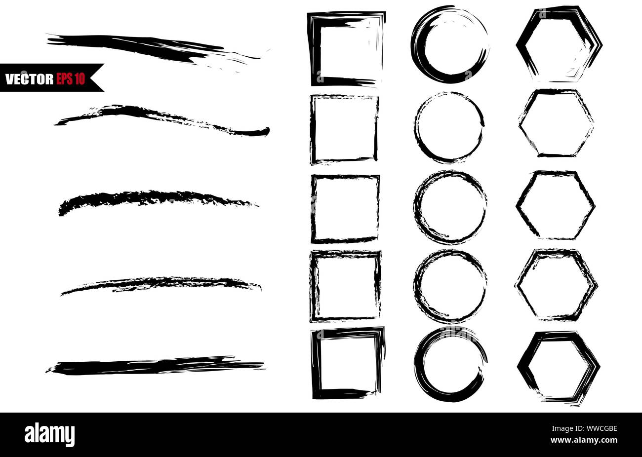 Black liquid paint mark Stock Vector Images - Alamy