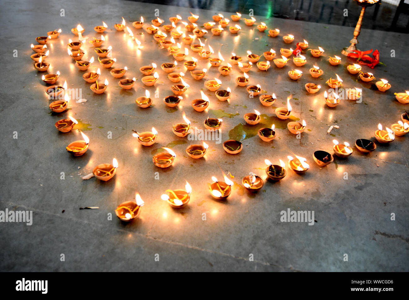 Sandhi puja hi-res stock photography and images - Alamy