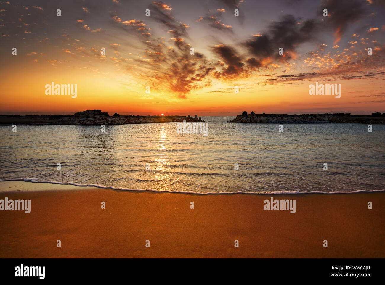 Sky background on sunset. Nature composition! Stock Photo - Alamy
