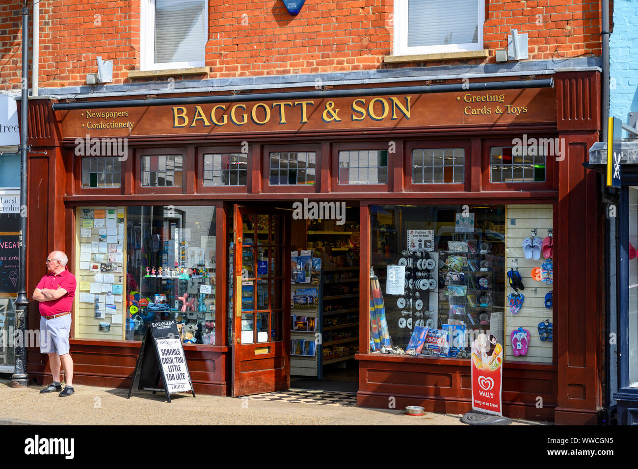 Newsagents Aldeburgh Suffolk UK Stock Photo - Alamy