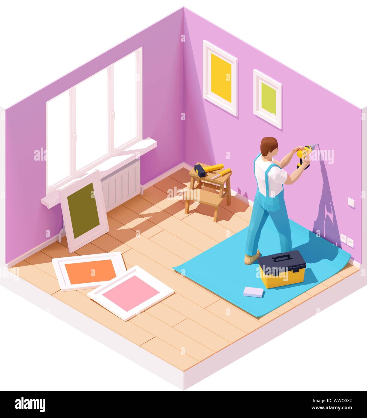 Hole making equipment Stock Vector Images - Alamy