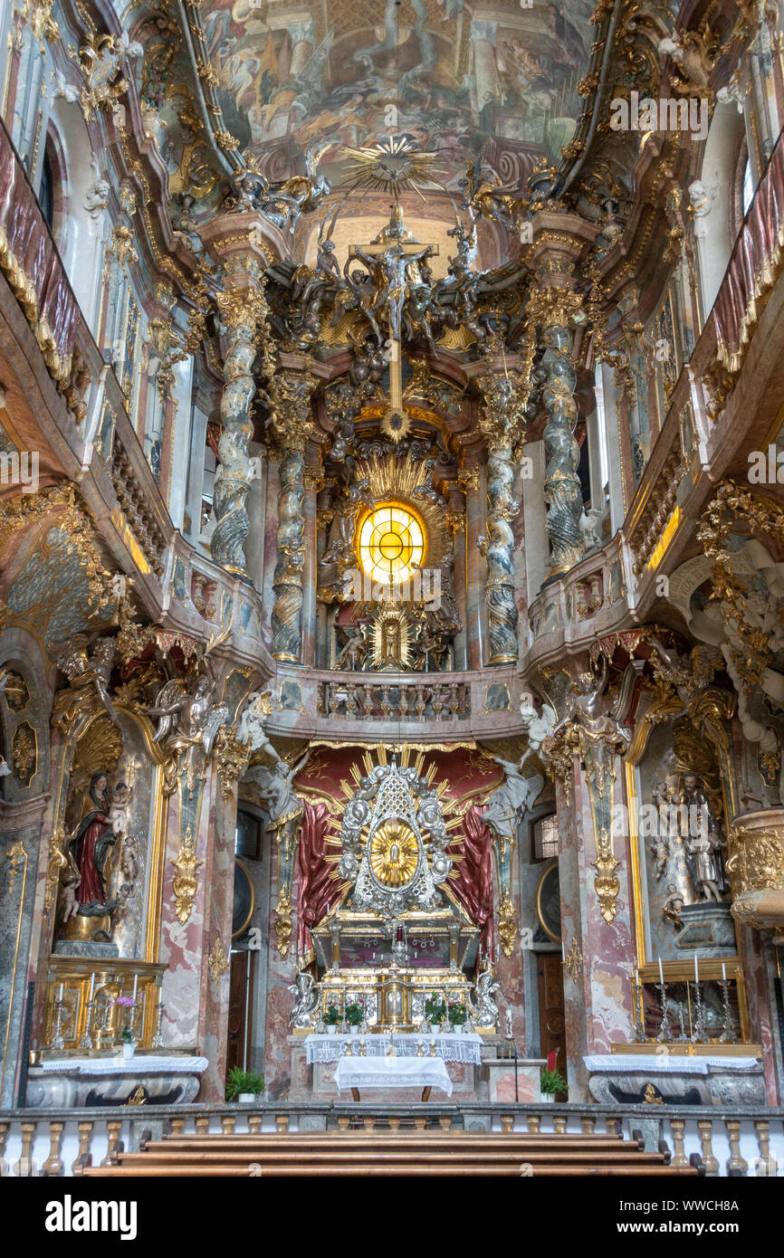 Munich asamkirche hi-res stock photography and images - Alamy