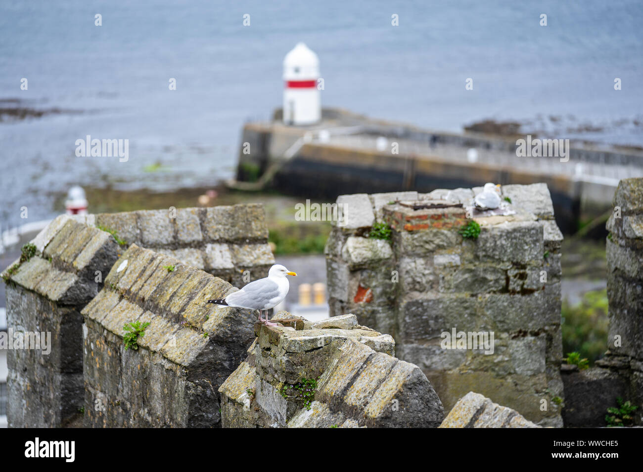 Castletown, Isle of Man, June 16, 2019.View from Castle Rushen a ...
