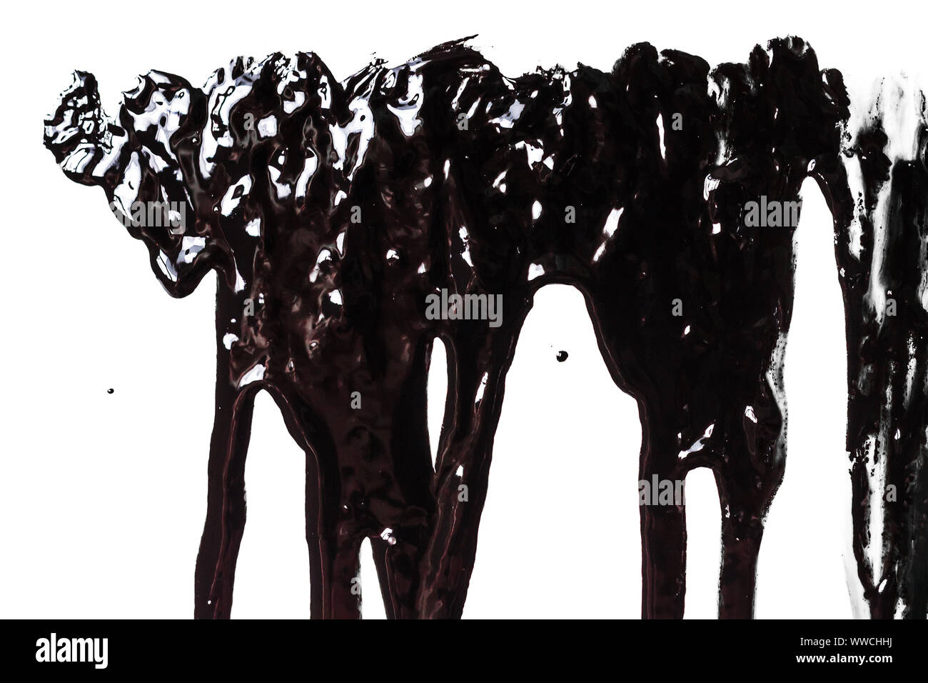 Thick paint splash on white hi-res stock photography and images - Alamy