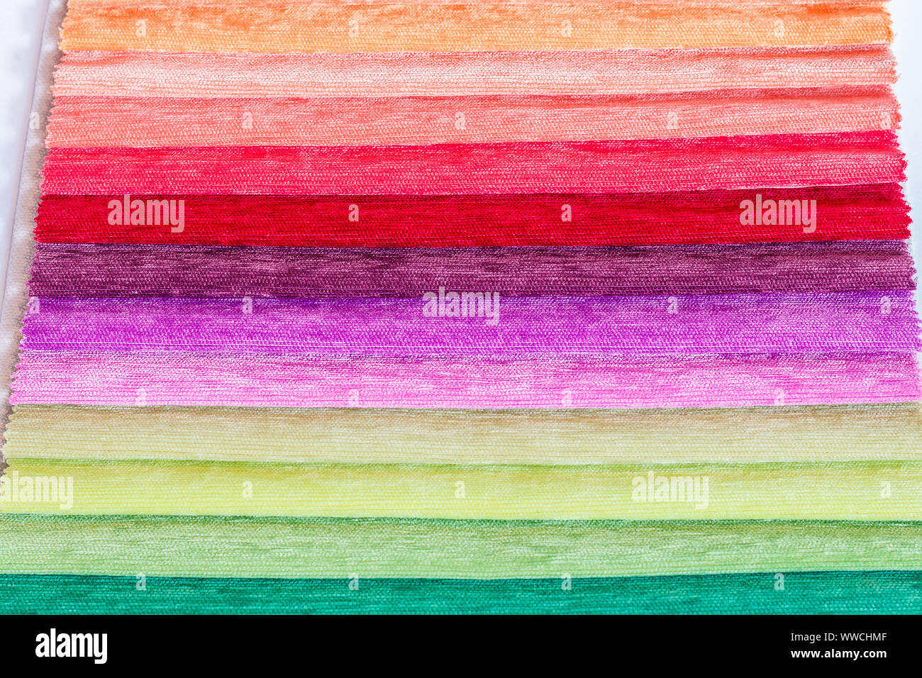 Colorful fabric samples close-up Stock Photo - Alamy