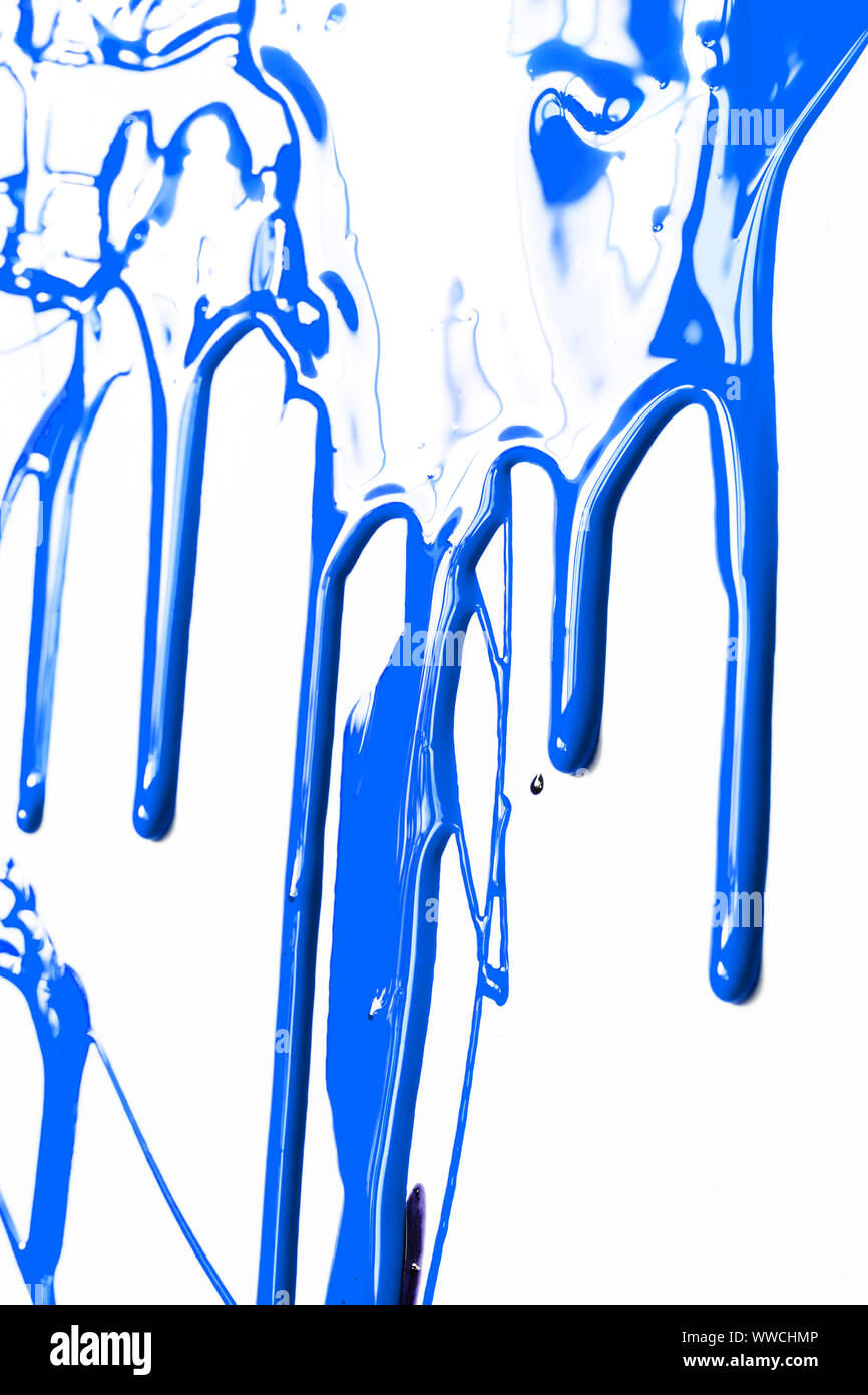 Water blue paint close hi-res stock photography and images - Alamy