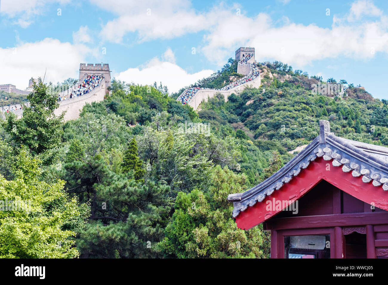 View of the Great Wall of China Stock Photo - Alamy