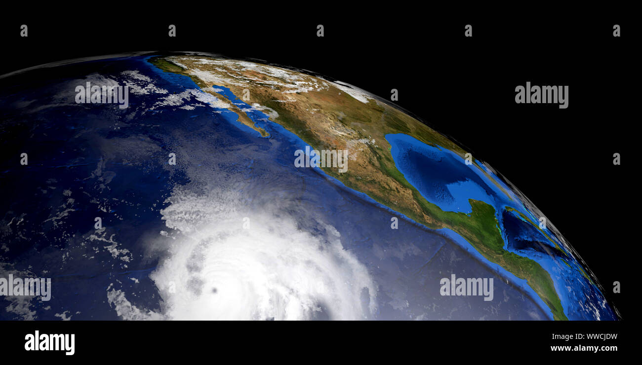 Hurricane Kiko extremely detailed and realistic high resolution 3d ...
