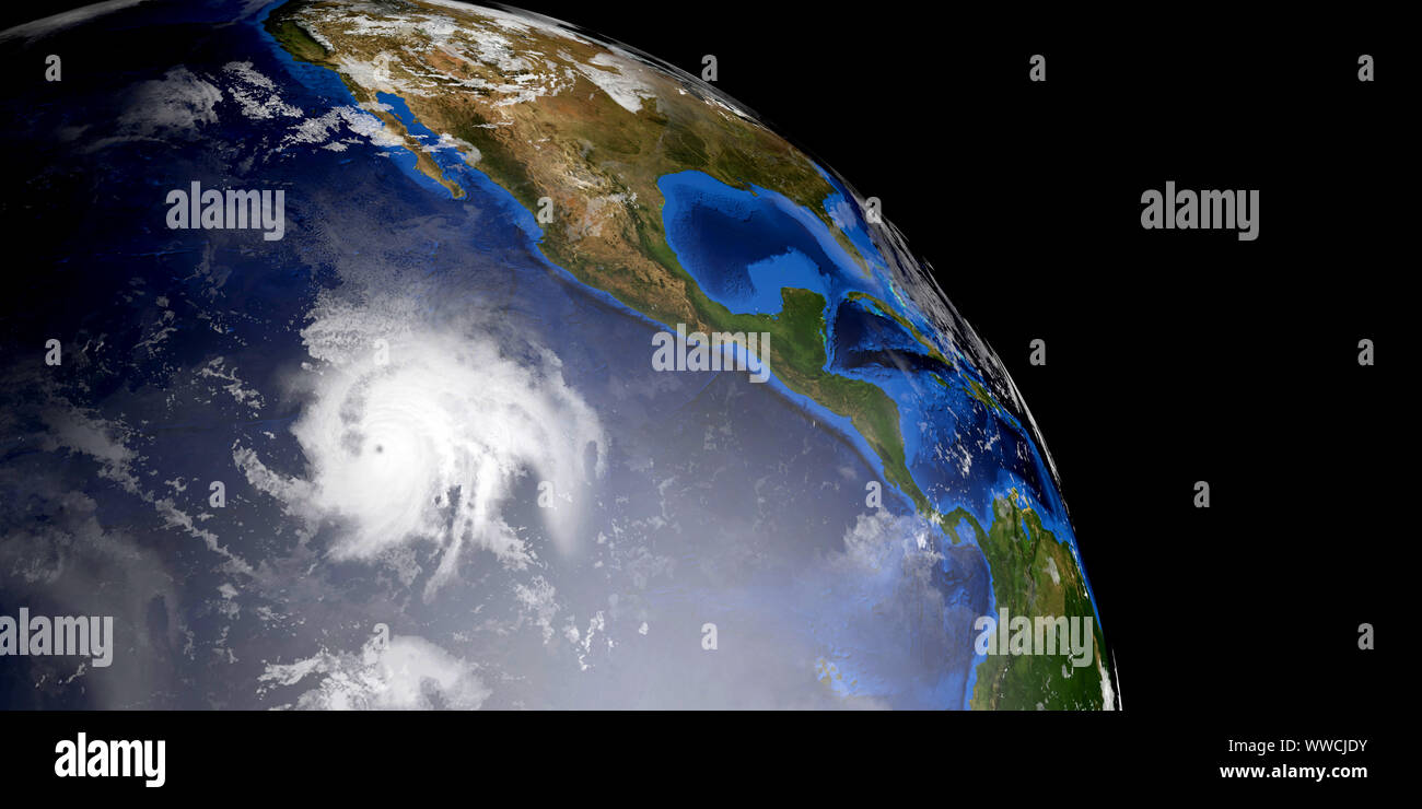 Hurricane Kiko extremely detailed and realistic high resolution 3d ...