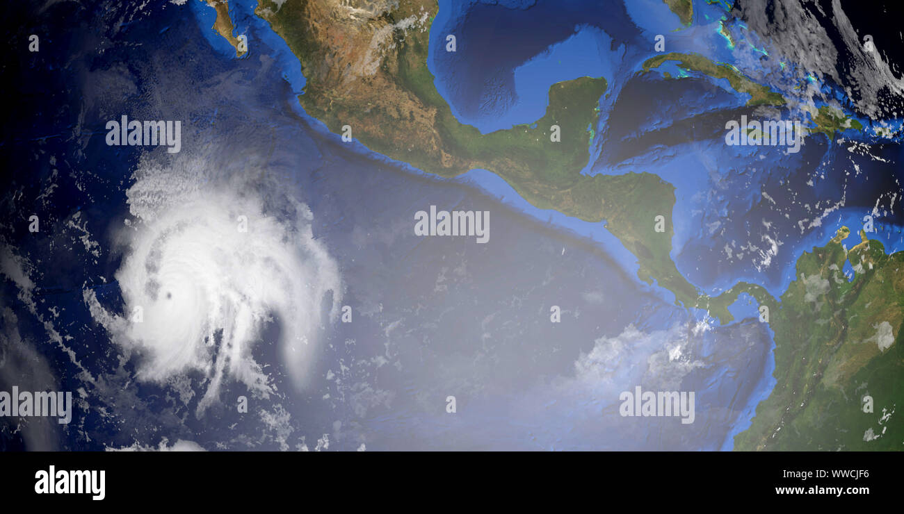 Hurricane Kiko extremely detailed and realistic high resolution 3d ...