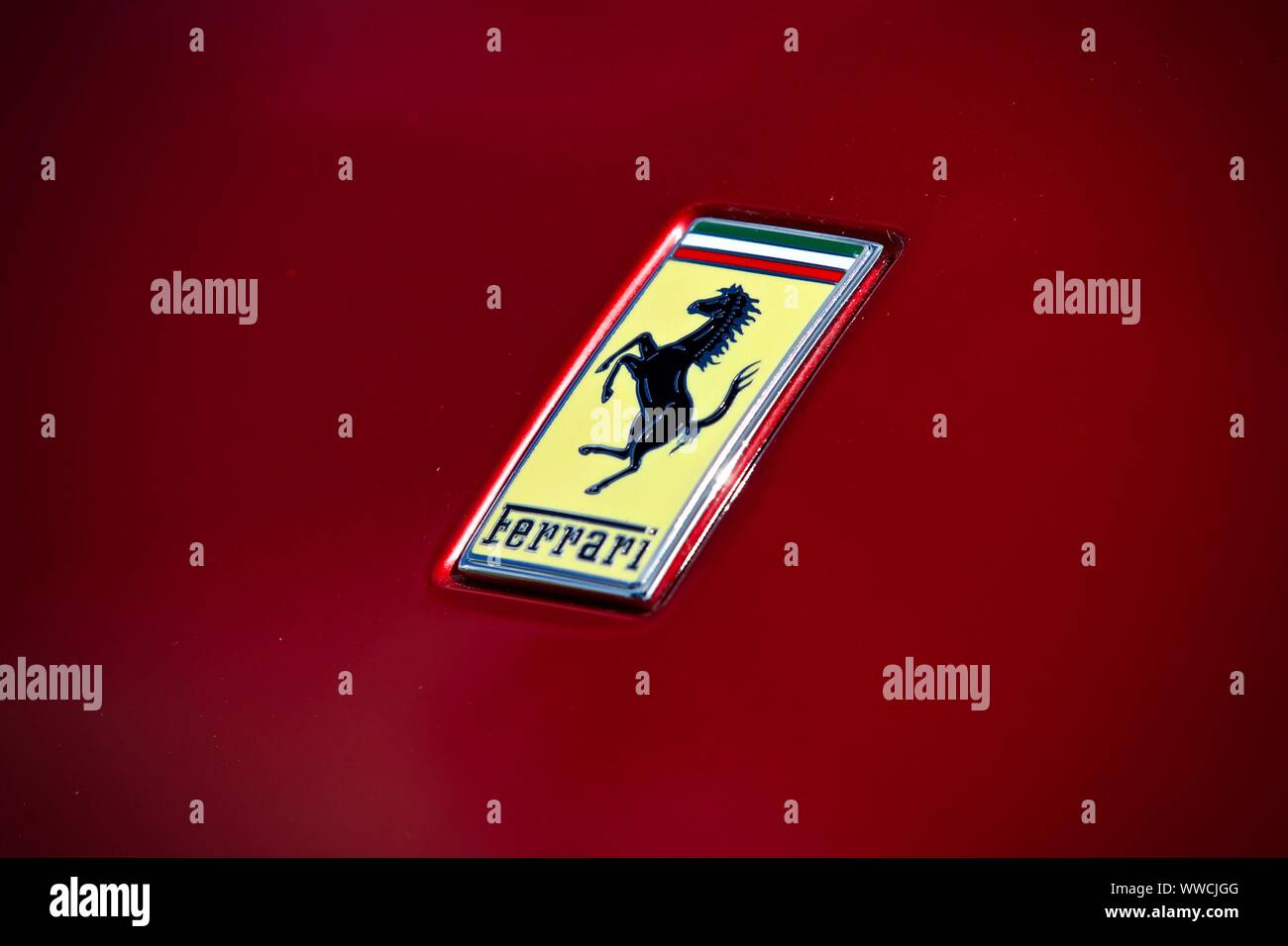 Red Ferrari Badge High Resolution Stock Photography and Images - Alamy