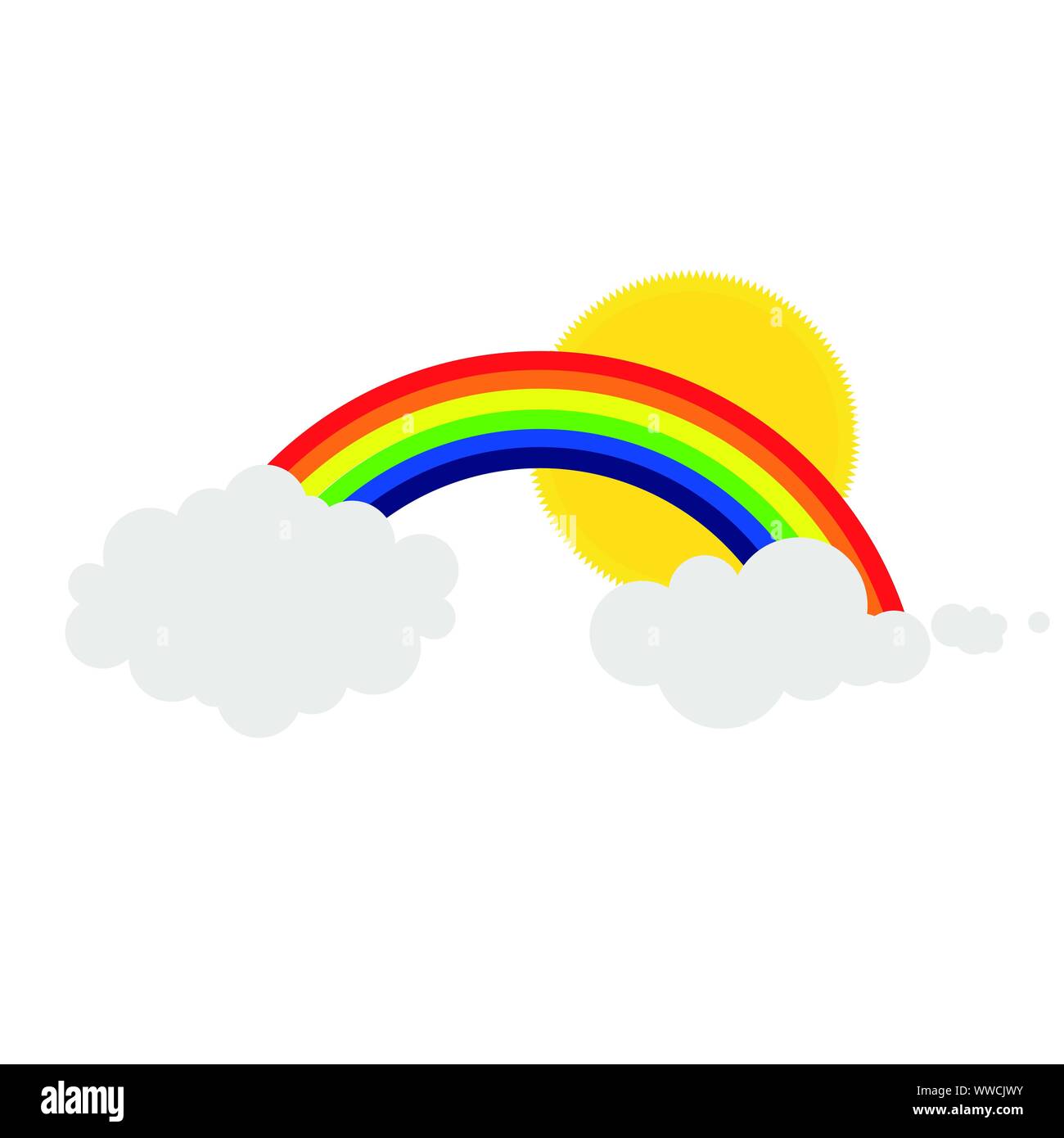 Rainbow in space Stock Vector Images - Alamy