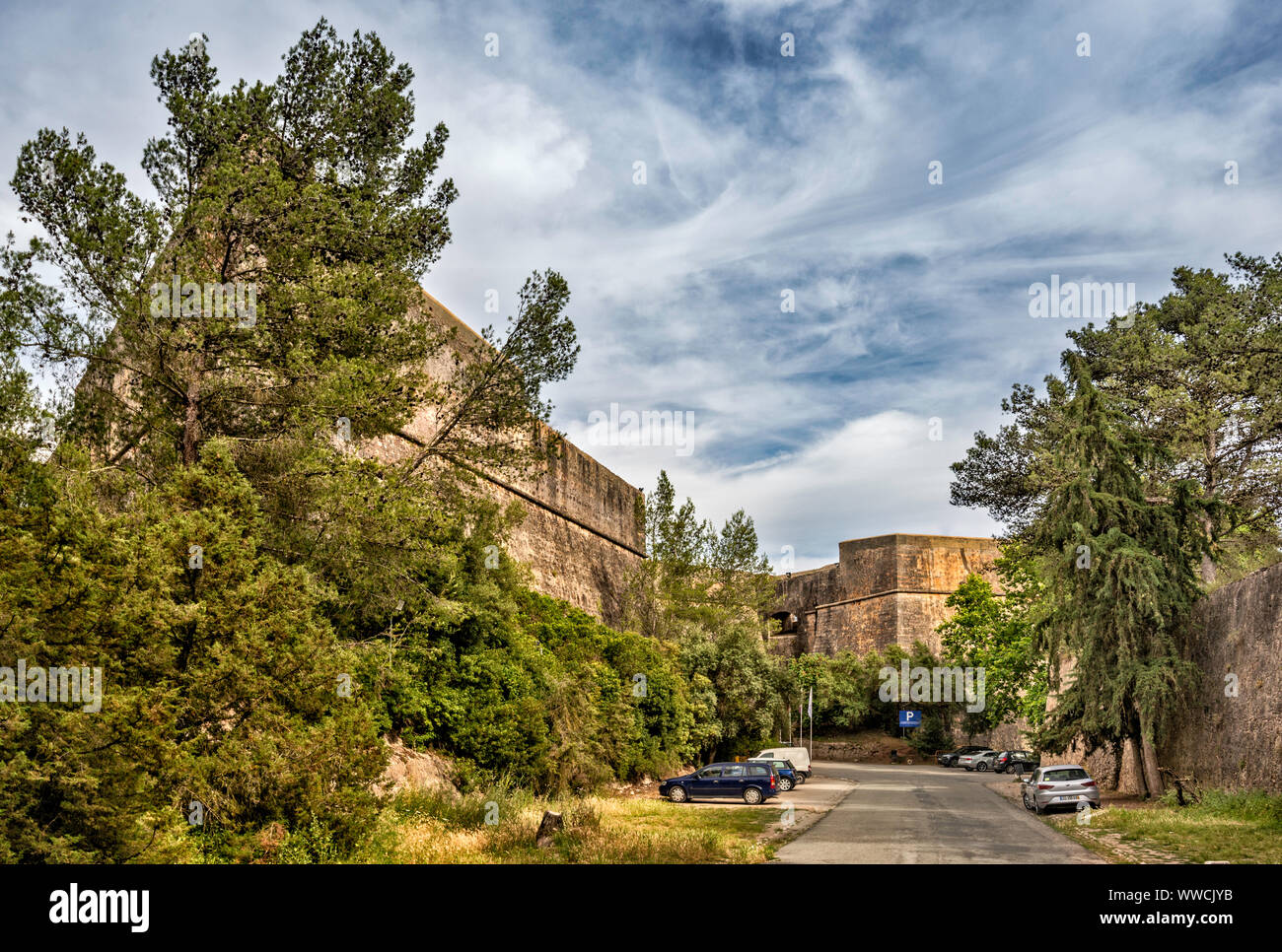 Castelo Sao Filipe, 16th century castle, city of Setubal, Lisboa region ...