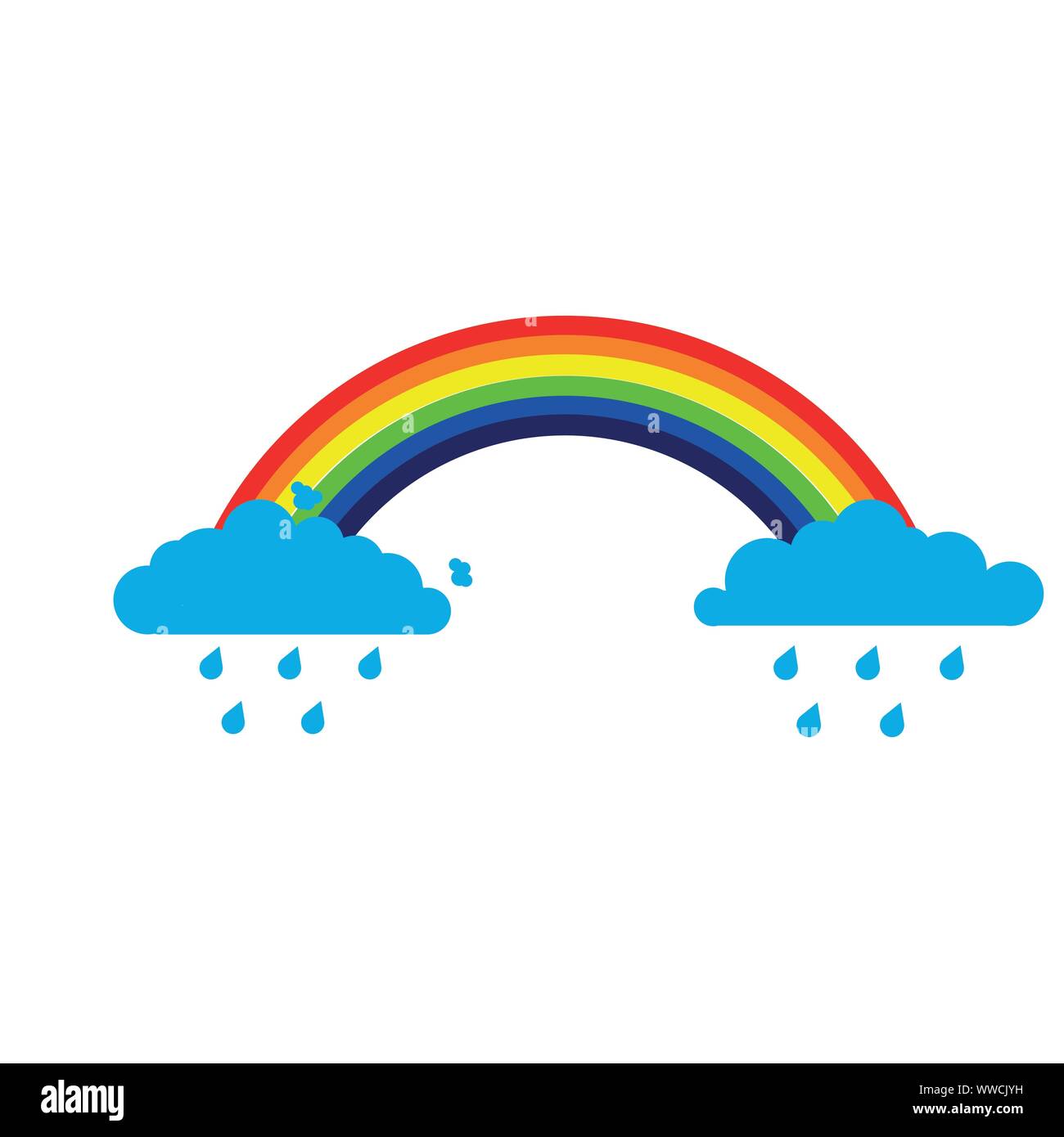 Rainbow in space Stock Vector Images - Alamy