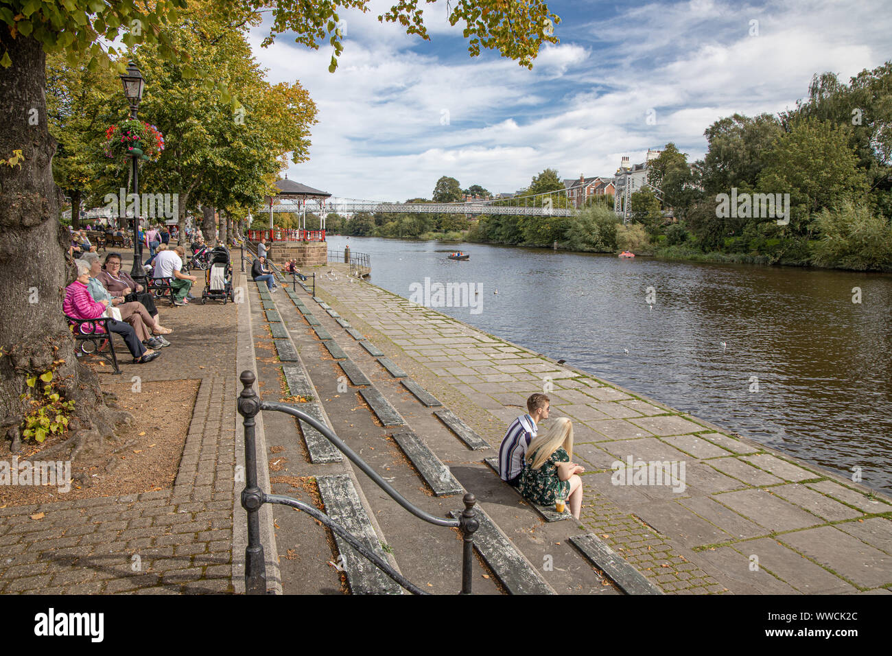 Historical town centre chester river hi-res stock photography and ...