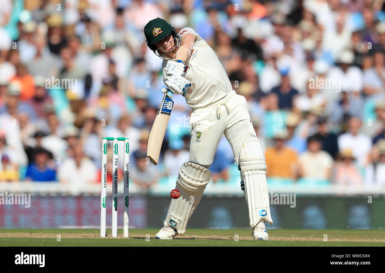 Australia's Steve Smith bats during day four of the fifth test match at ...