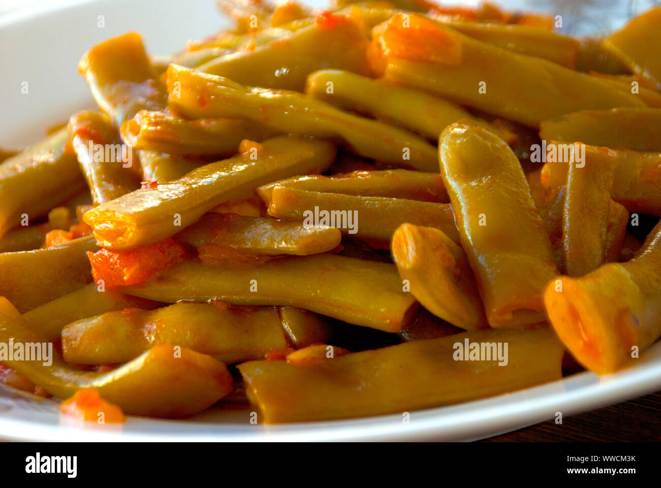 Turkish Green Beans with olive oil / Zeytinyagli Fasulye. Traditional ...