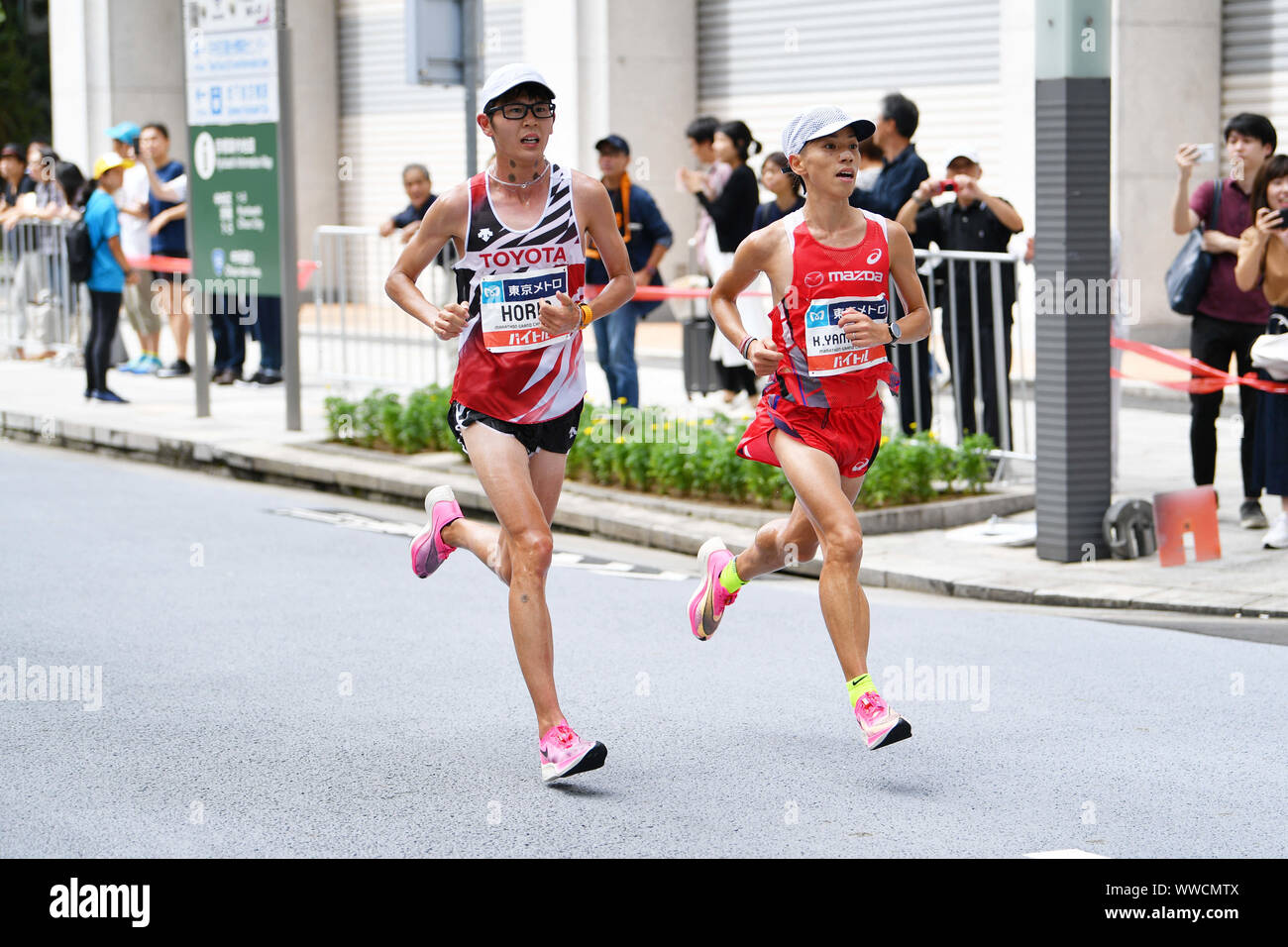 Tokyo, Japan. Credit: MATSUO. 15th Sep, 2019. -R) Kensuke Horio, Kenji ...