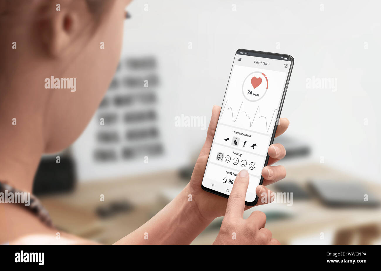 Measuring Heart Rate With Mobile App And Sensor On A Mobile Phone