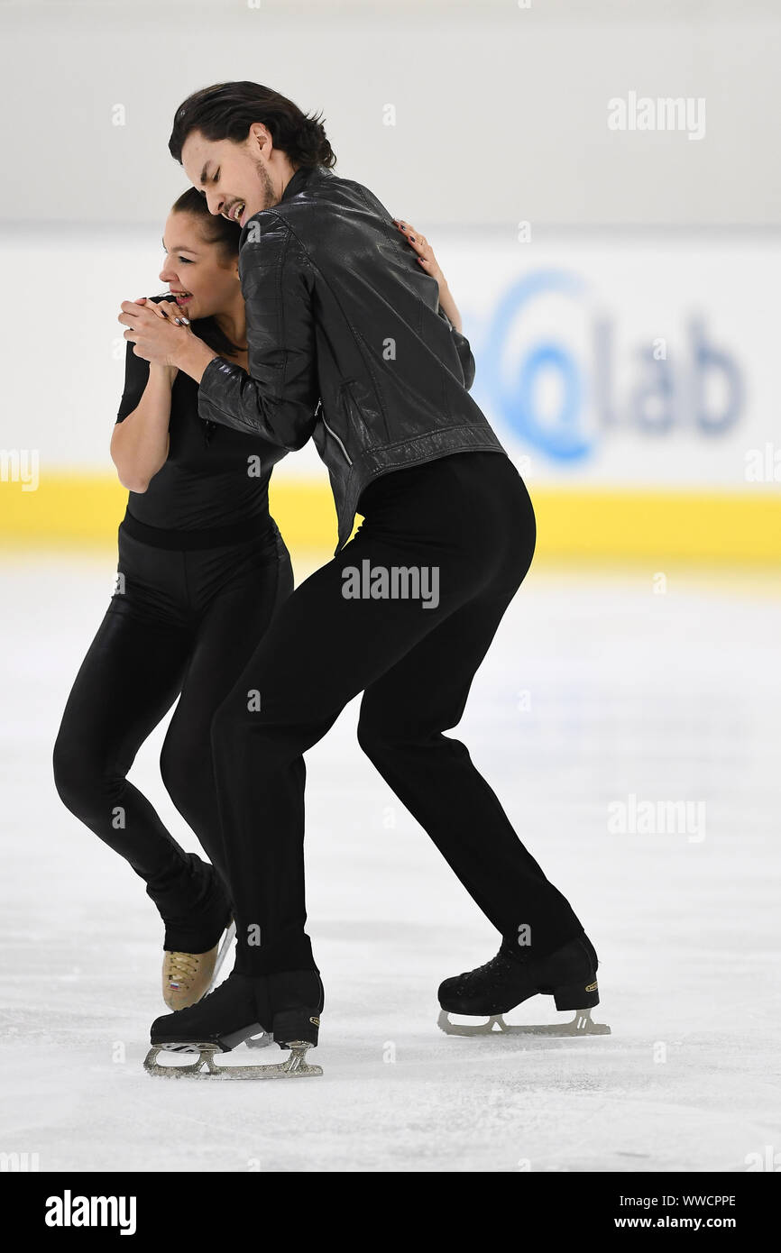 Anastasia SHPILEVAYA & Grigory SMIRNOV, from Russia, perform in the ...