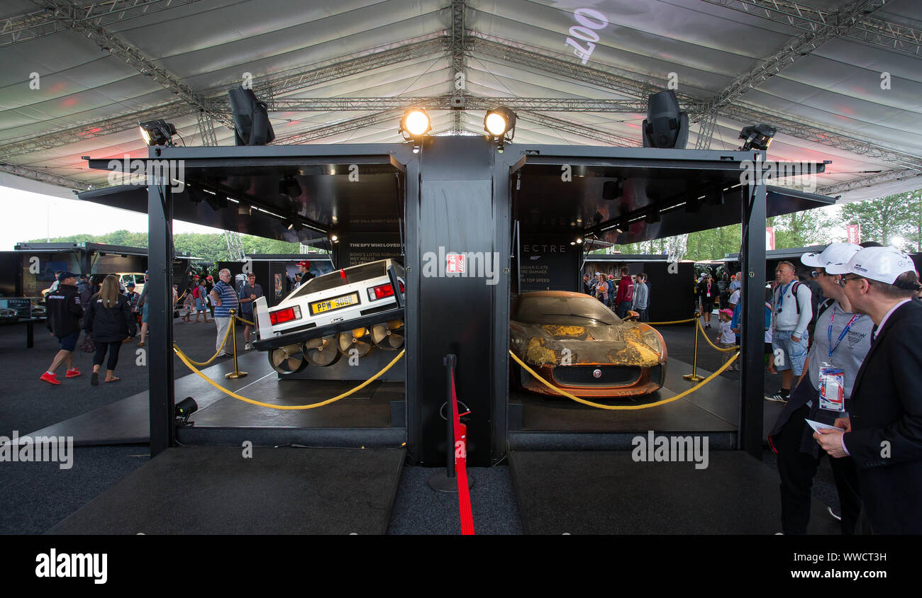 The Lotus Submarine car and the Hinx Jaguar C-X75 on display at ...