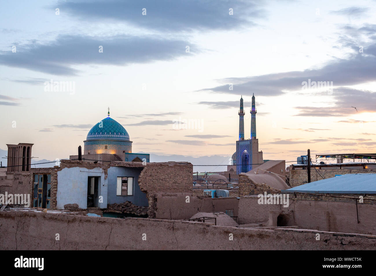 View over the roofs of Yazd, Iran Stock Photo - Alamy
