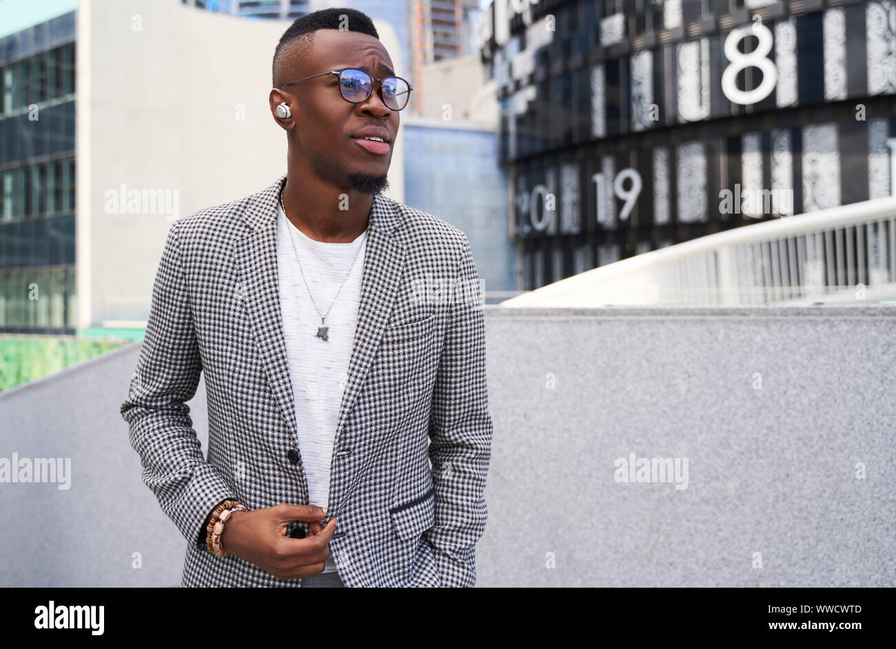 A shot of handsome dark skinned student foreigner Stock Photo - Alamy