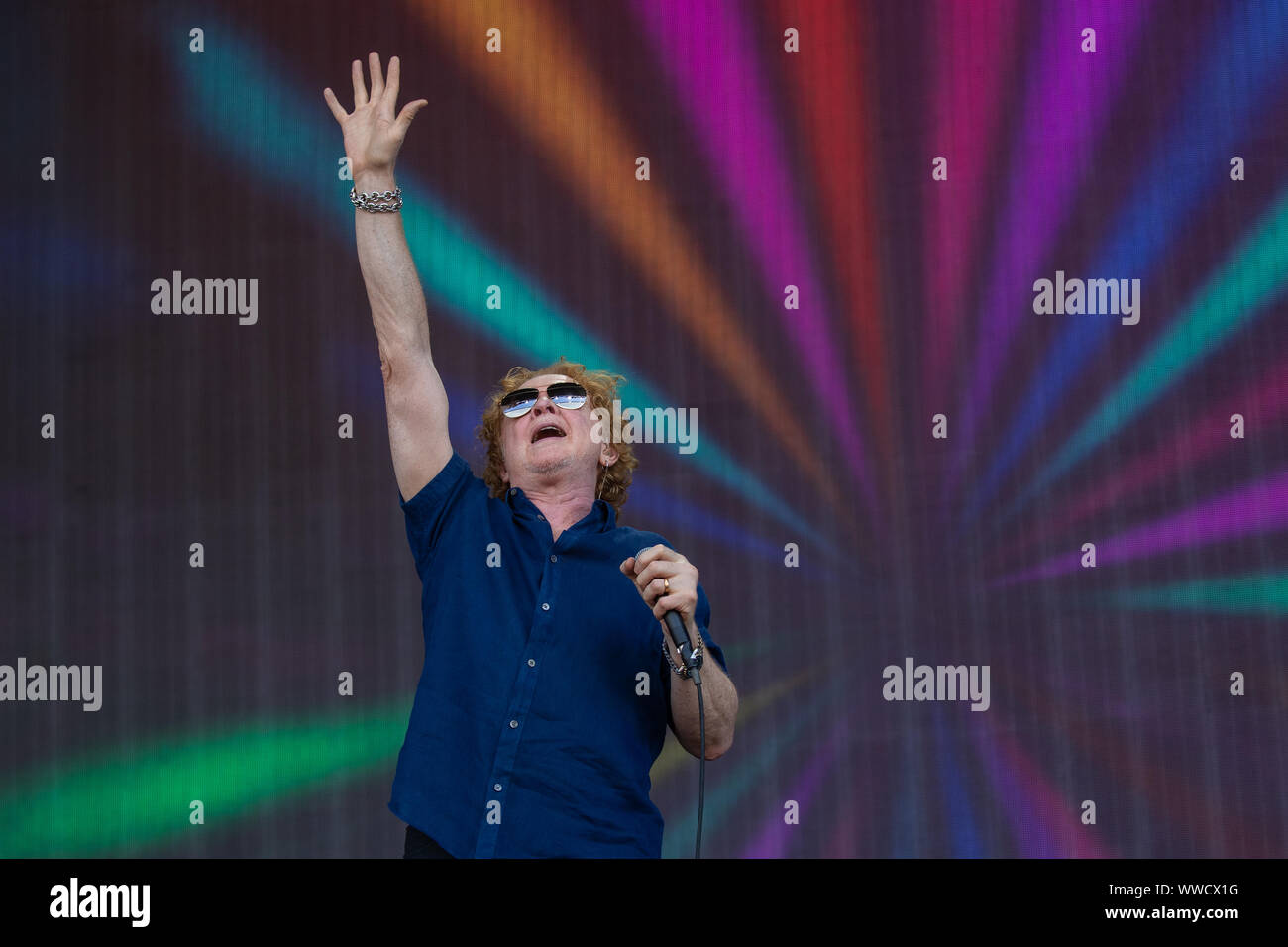 London, UK. 15 Sep 2019.Mick Hucknall The lead singer of Simply Red ...