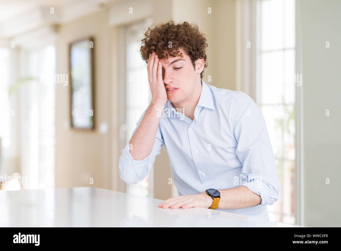 Teenager boy waking up late hi-res stock photography and images - Alamy
