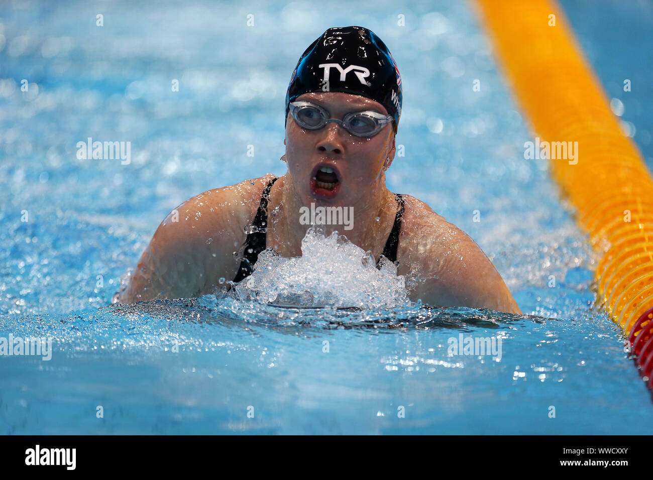 Great Britain's Brock Whiston during the Women's 100m Breaststroke SB8 ...