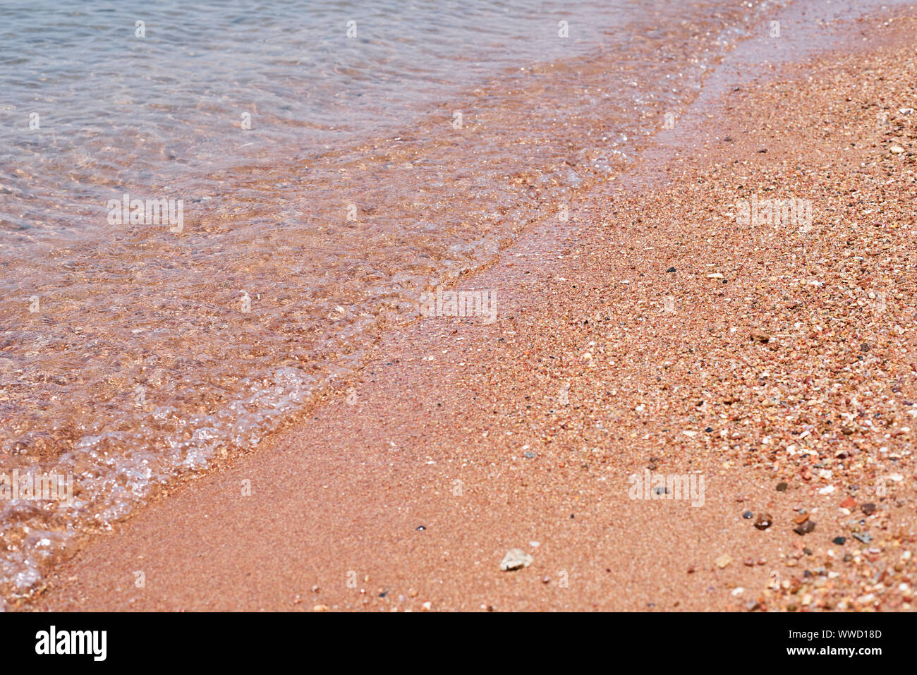 Sea or ocean waves on stone coast beach Stock Photo - Alamy