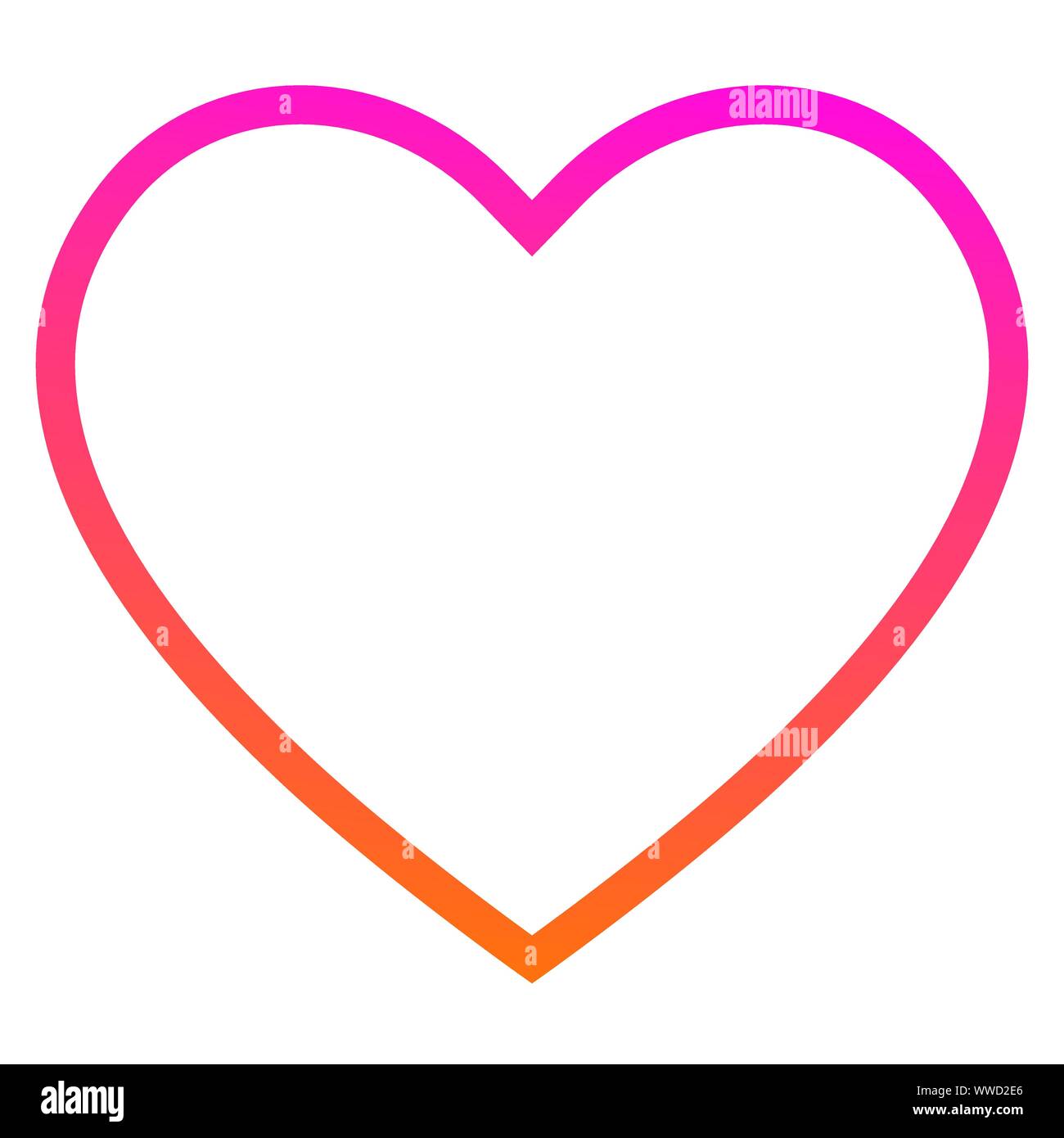 Heart Icon Vector. Perfect Love symbol. Trendy multicolor logo ...