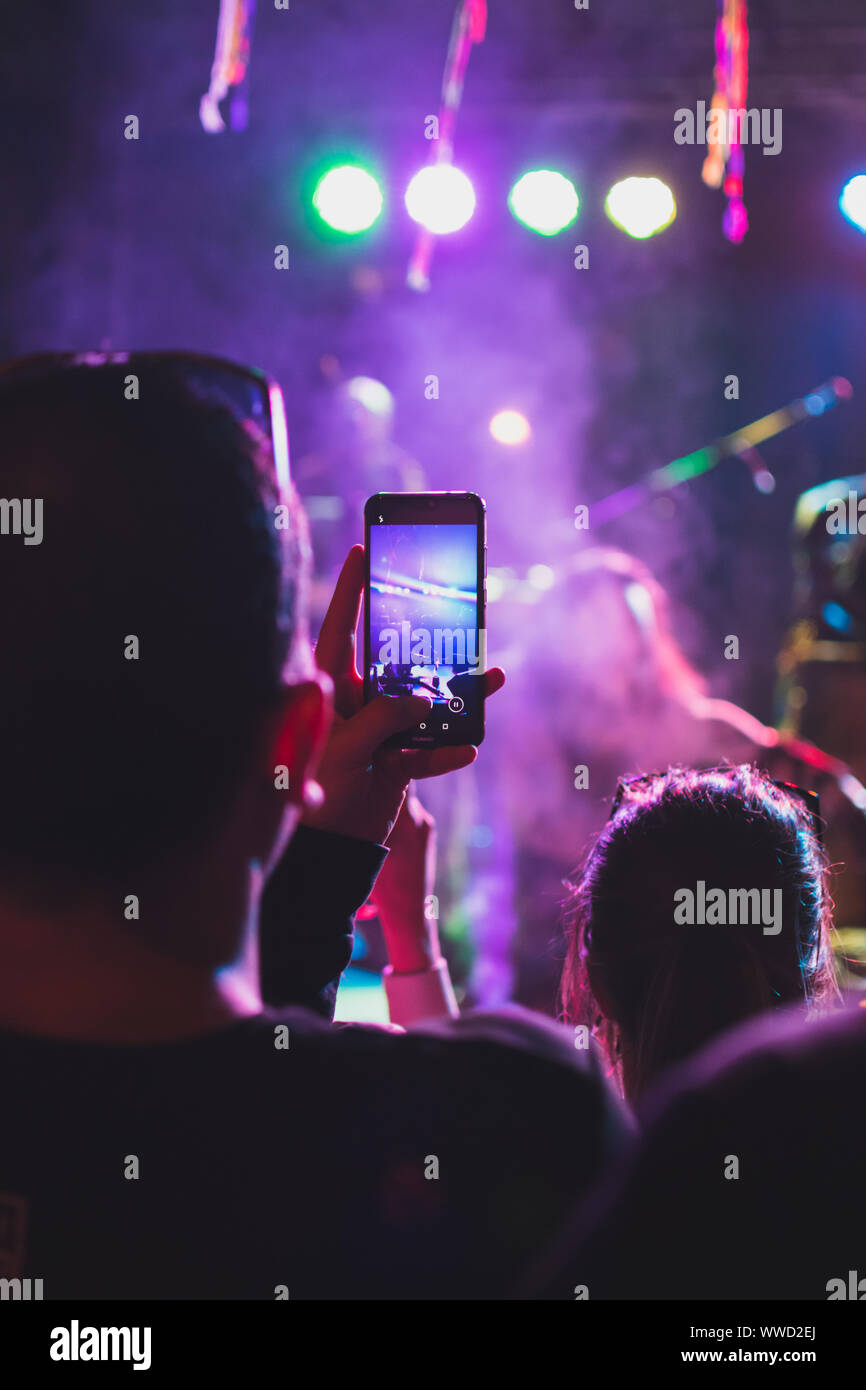 Through the Smartphone Stock Photo - Alamy