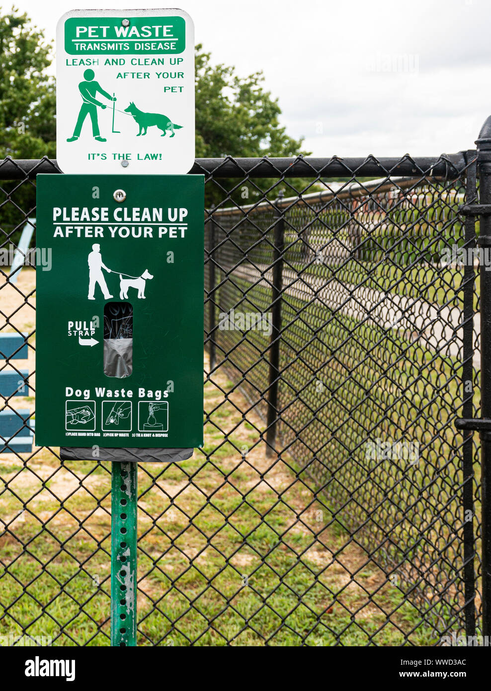 Plastic bags to clean up after your dogs waste are offered for free in ...
