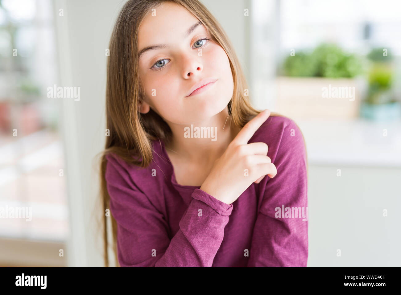 Finger pointing side view bright light hi-res stock photography and ...