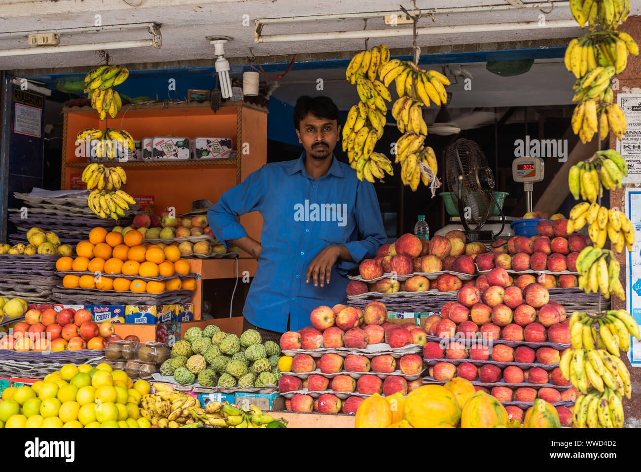 Local Street vendors operating in and around Panjim city in Goa Stock ...