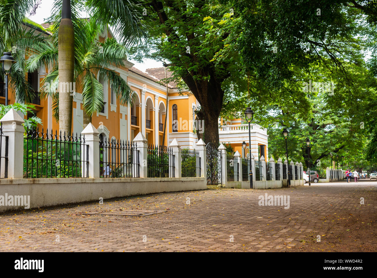 Buildings and commercial establishments in Panjim the capital city of ...