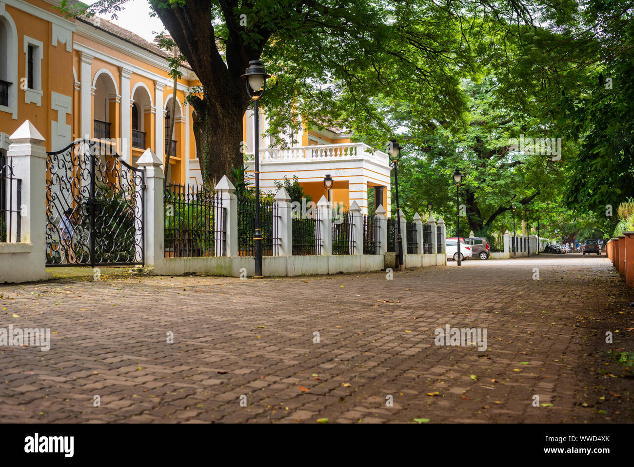 Buildings and commercial establishments in Panjim the capital city of ...