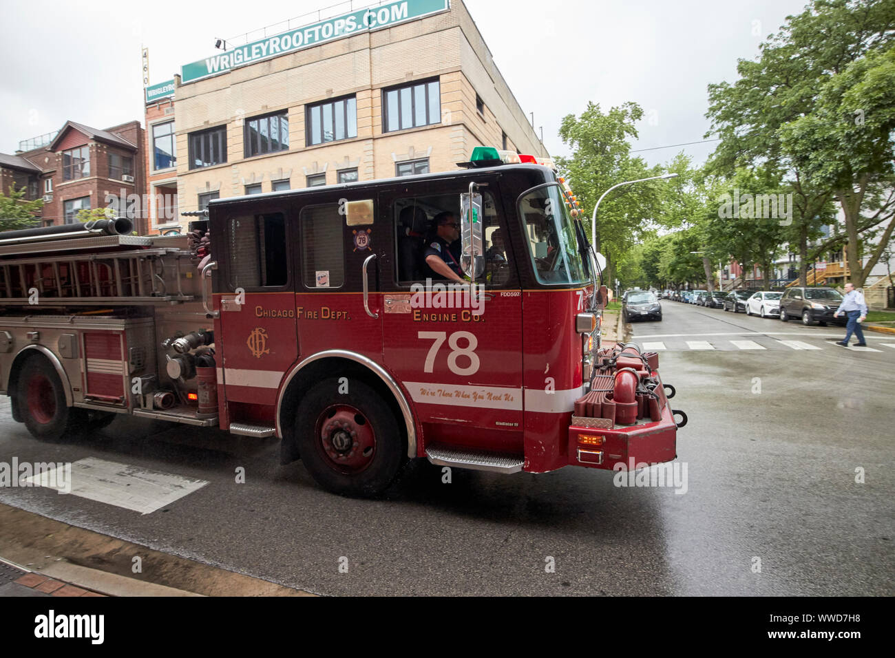 city of chicago fire department engine 78 at wrigley field Chicago ...