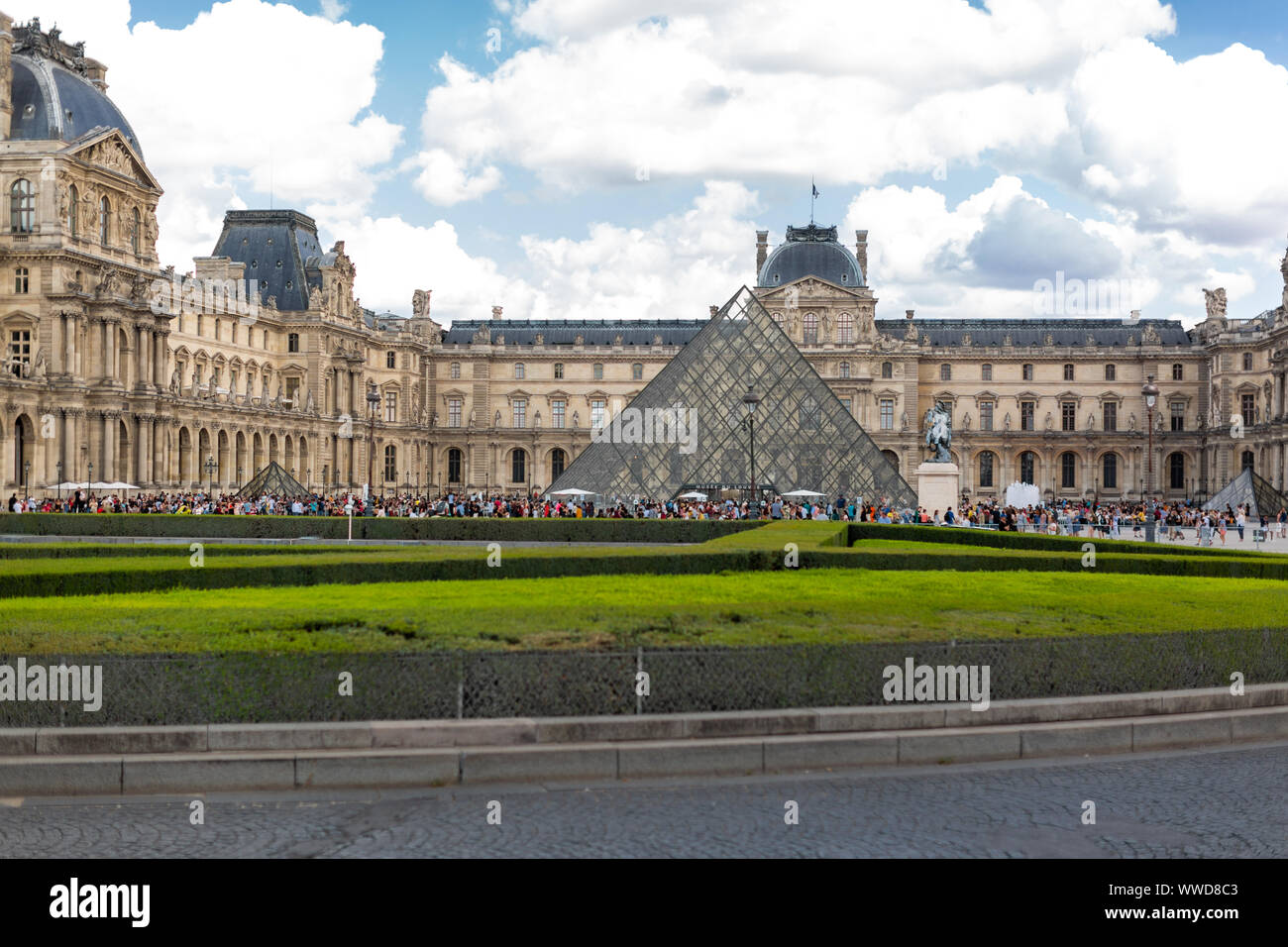 Landscape colour photography of the Louvre Museum in Paris France Stock ...