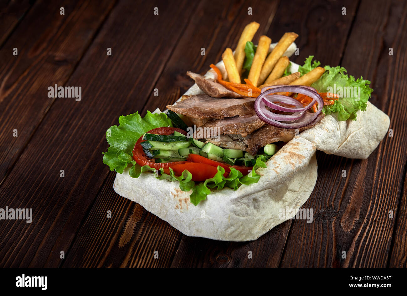 Turkish and Arabic Traditional Ramadan mix kebab plate. Kebab adana ...