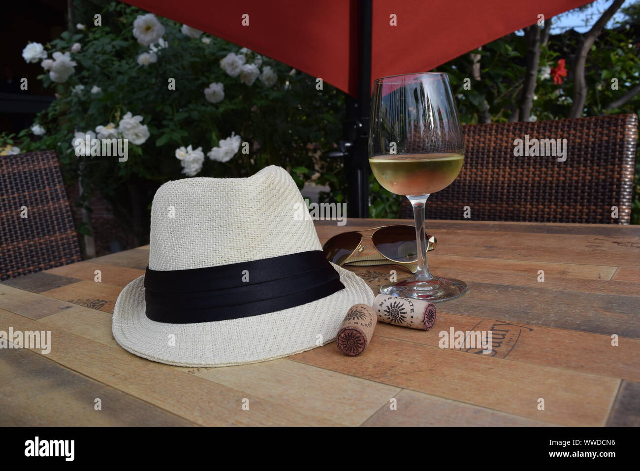 Wine tasting scene Stock Photo - Alamy