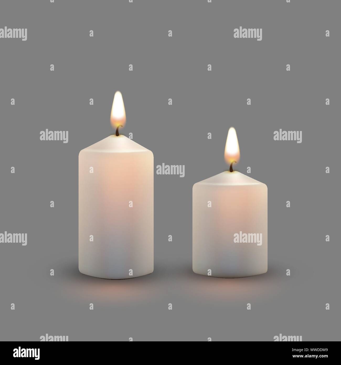 Vector Burning Candles Stock Vector Image & Art - Alamy
