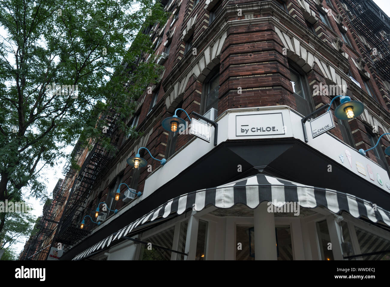 New York, NY - September 14 2019: By Chloe a famous vegetarian food ...