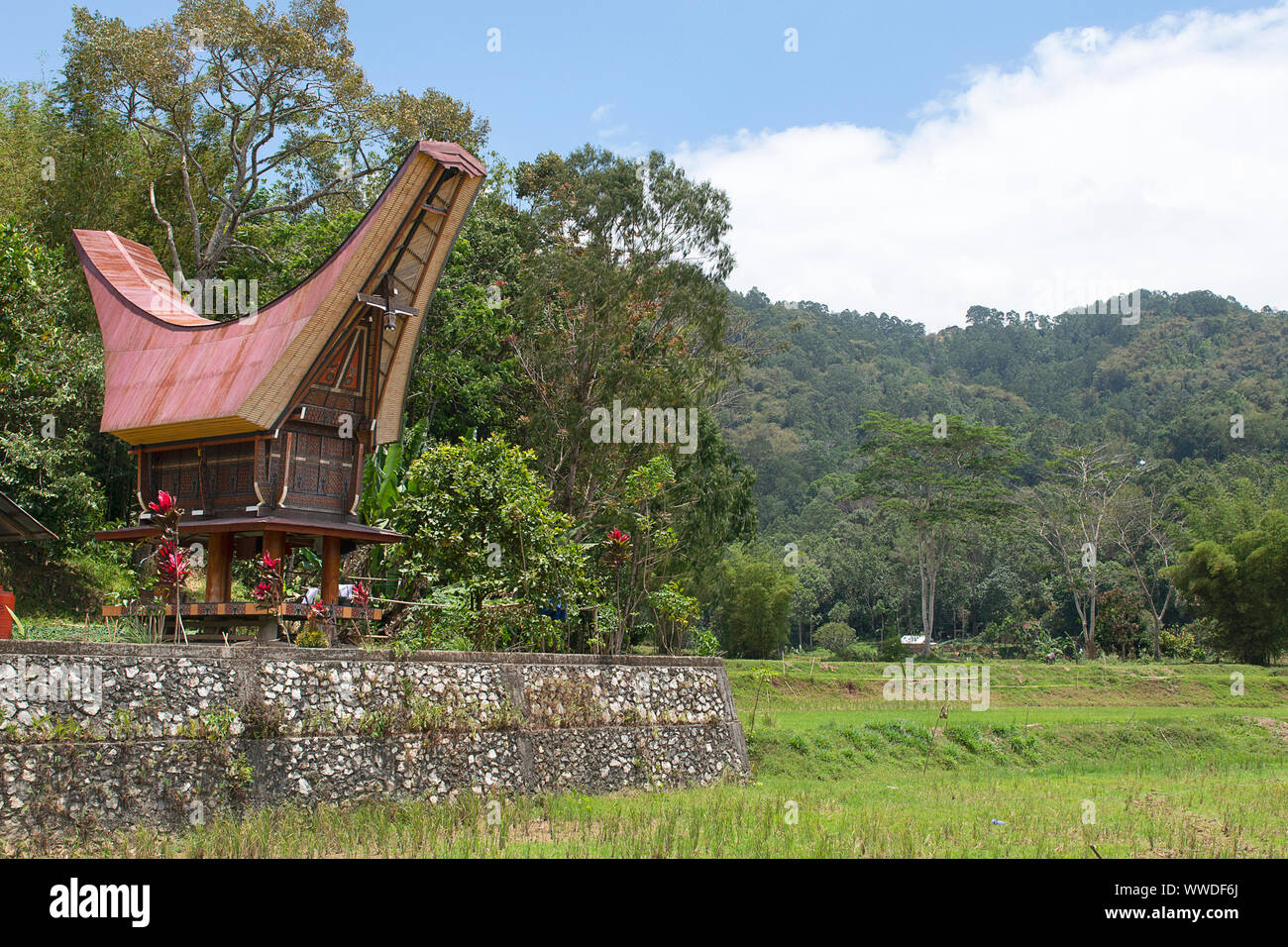 Traditional Alang rice barn, Rantepao, Tana Toraja, South Sulawesi ...