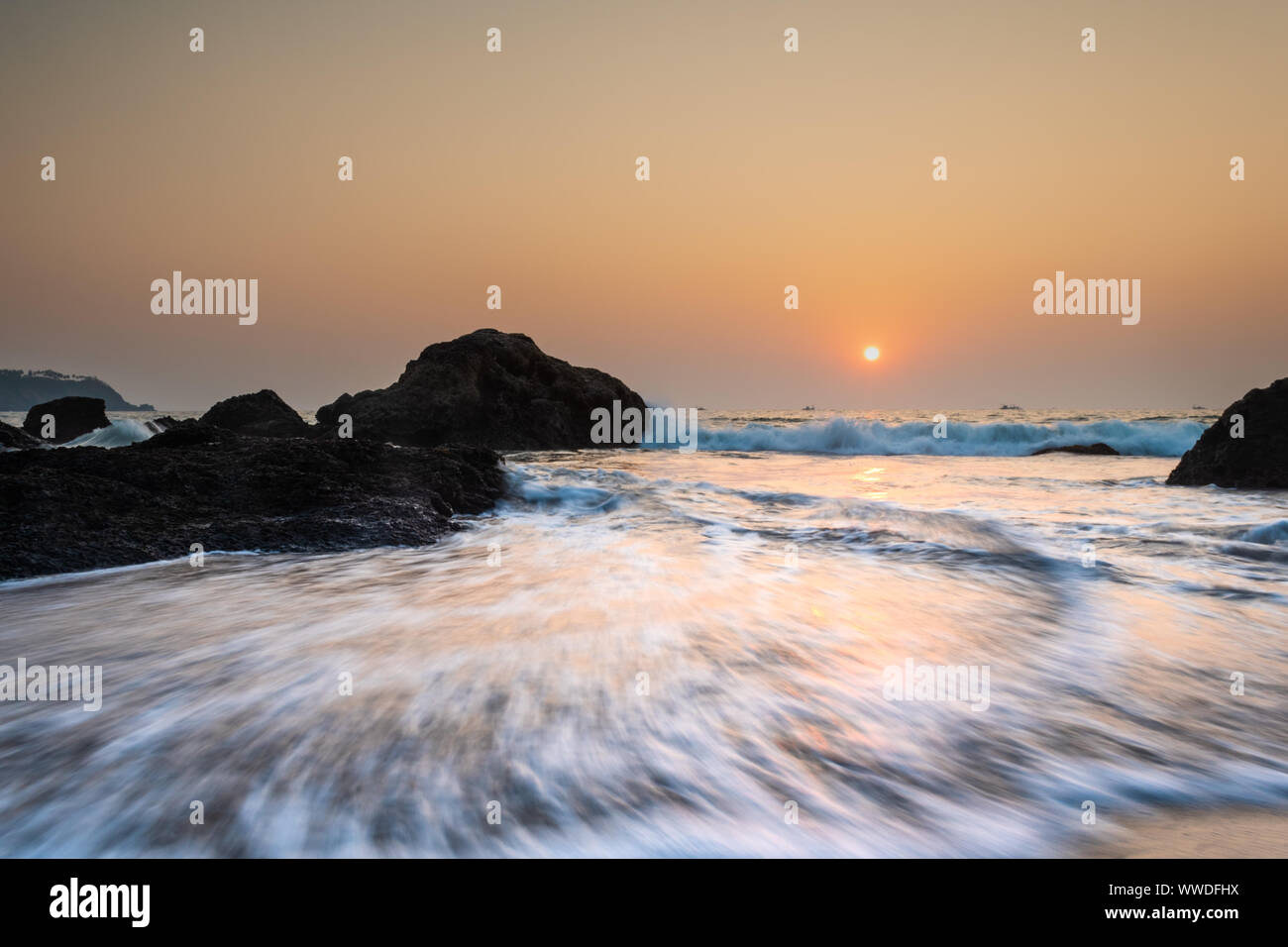 Landscape at Cabo de Rama beach in Goa India Stock Photo - Alamy