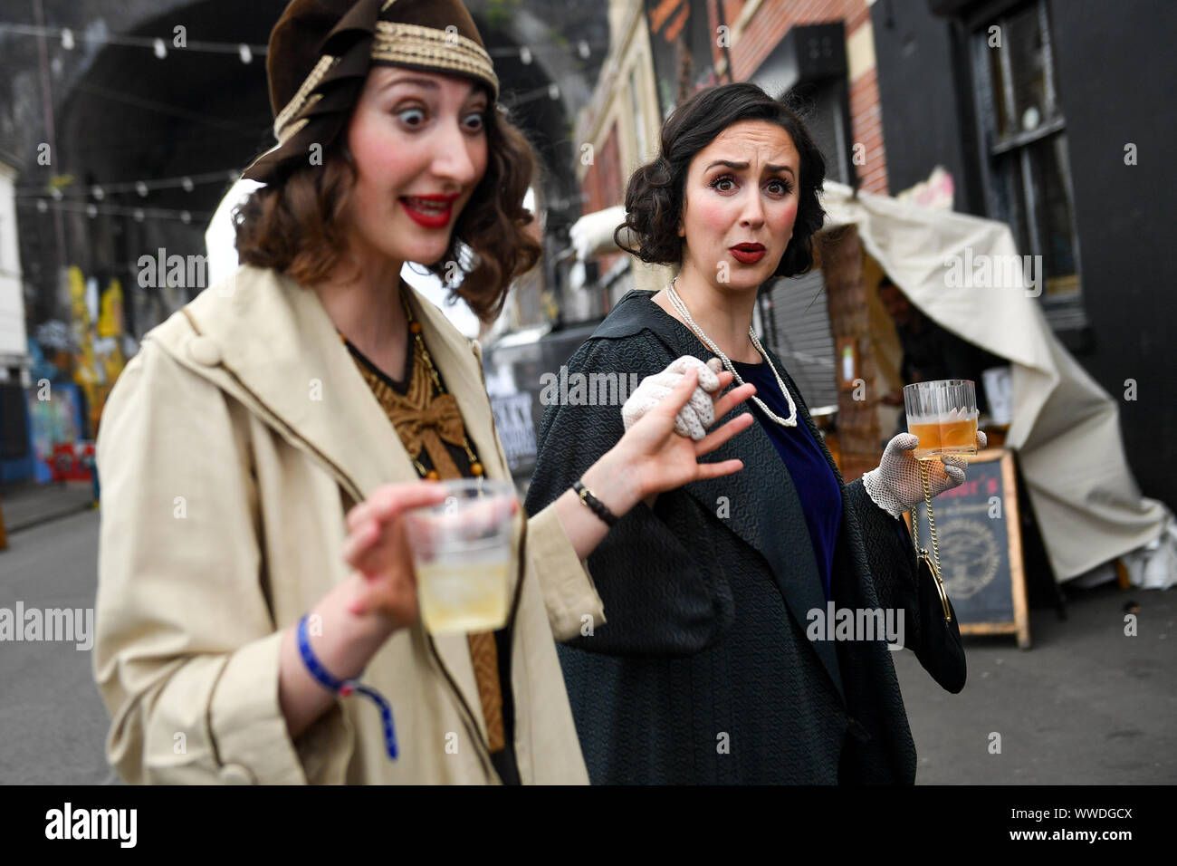 Actors recreate scenes on the streets of Digbeth during the Peaky ...