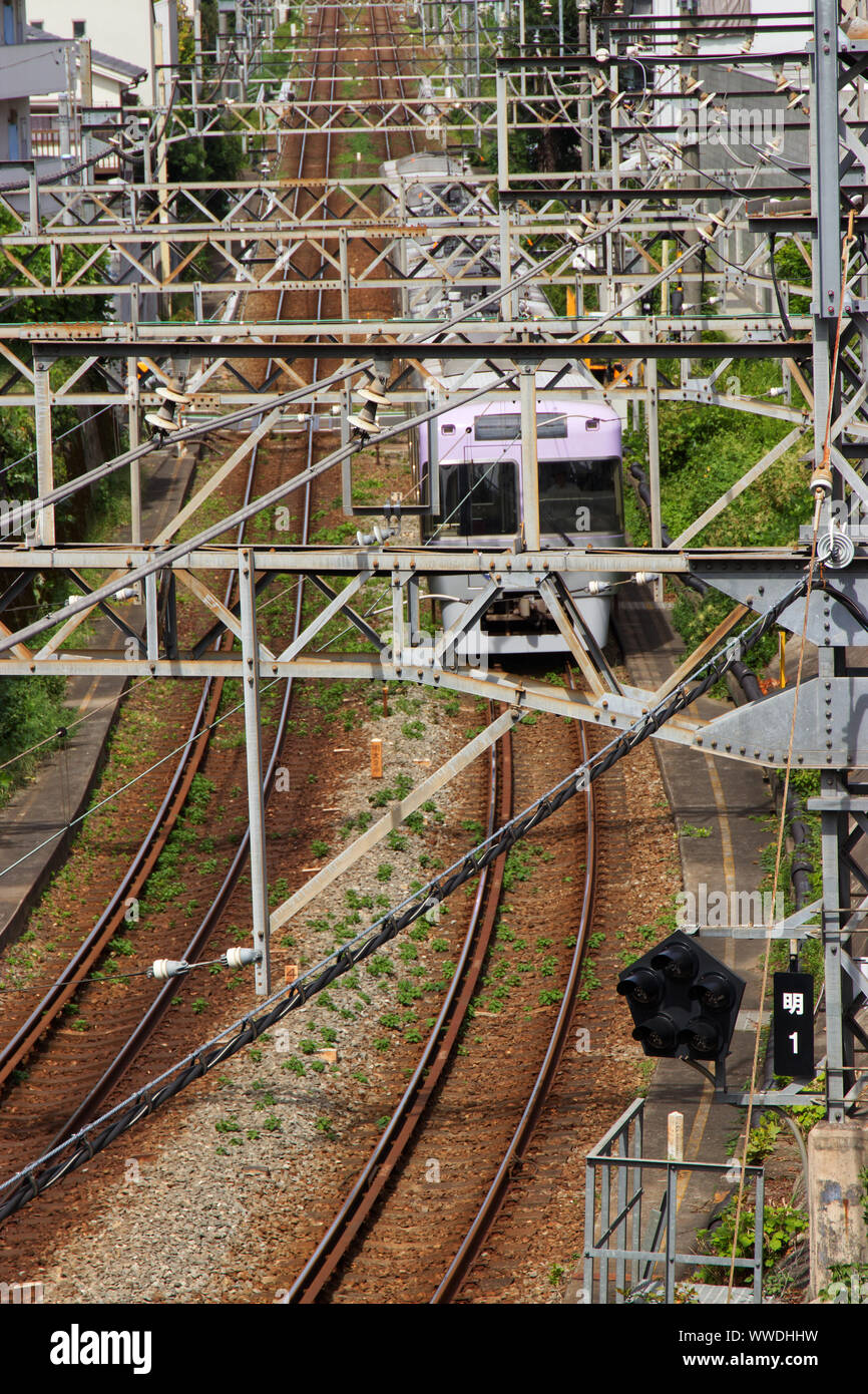 Japanese railway bridge tokyo hi-res stock photography and images - Alamy