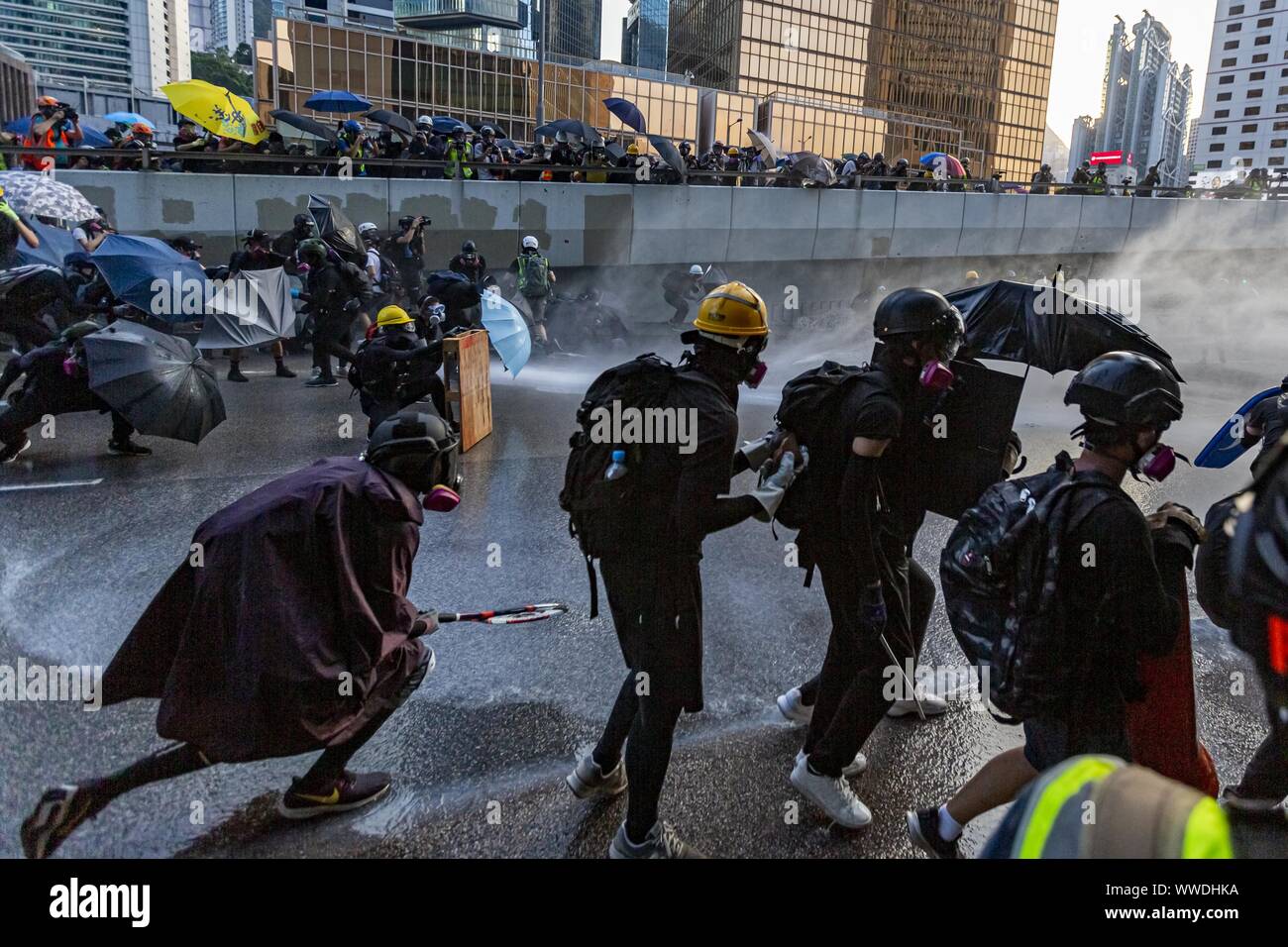 Hong Kong, China. 15th Sep, 2019. A pro democracy protest march began ...