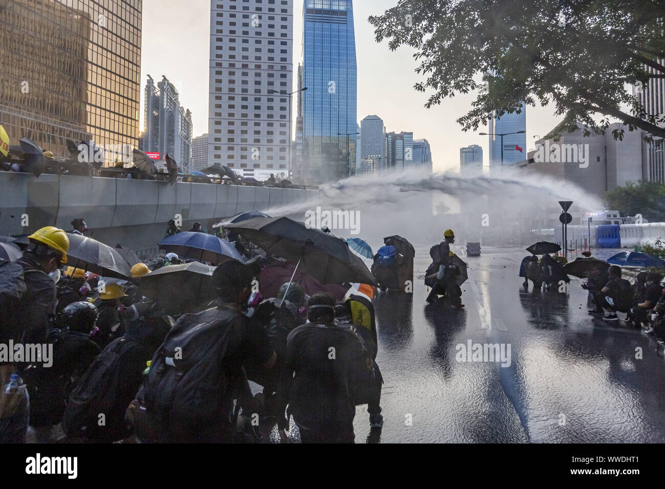 Hong Kong, China. 15th Sep, 2019. A pro democracy protest march began ...